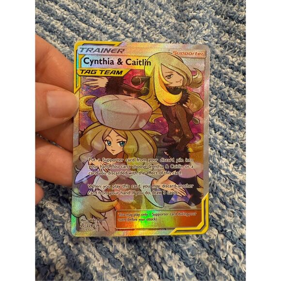 Pokemon | Toys | Cynthia Caitlin Tag Team Supporter Pokmon Trading Card ...
